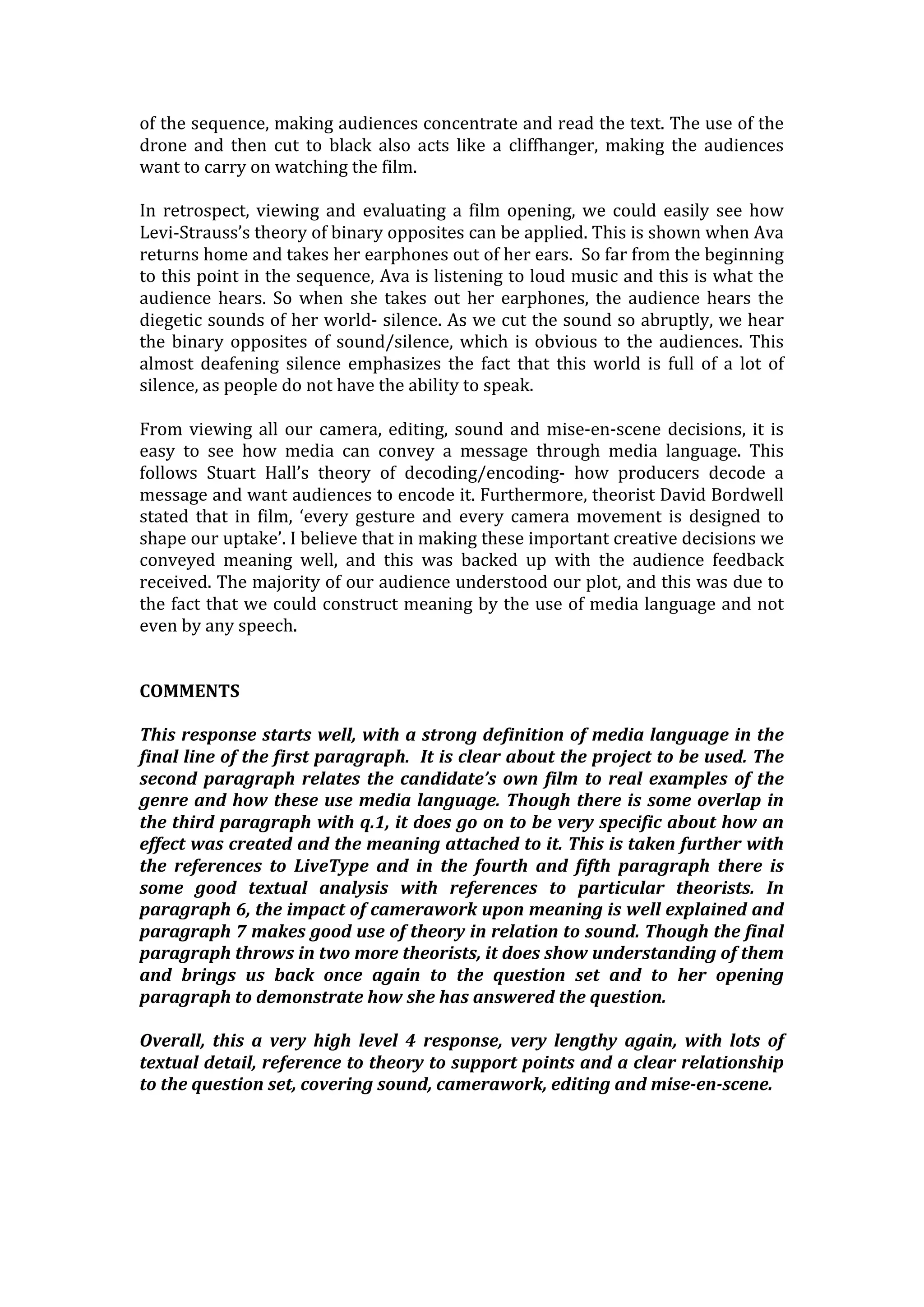 Candidate 1 Level 4 response to q1a & q1b | PDF