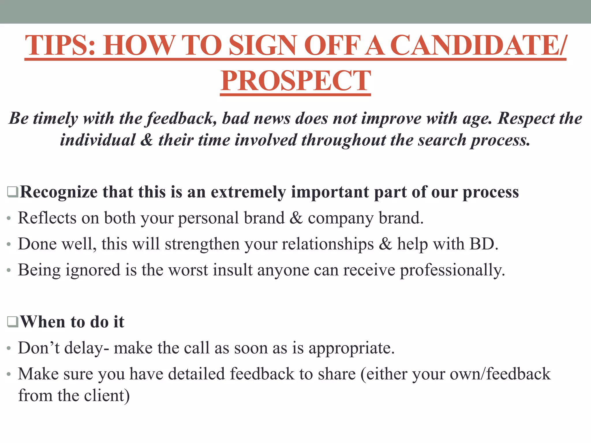 Candidate care ppt | PPTX | Resume Writing and Advice | Job Search