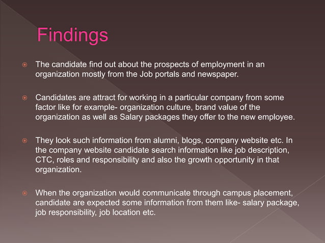 Candidate experience | PPTX | Resume Writing and Advice | Job Search