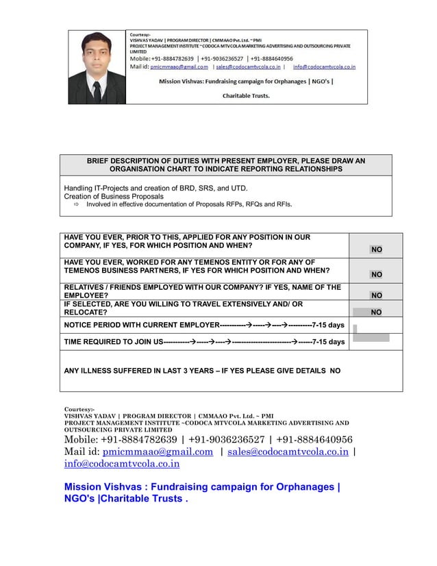 Candidate info sheet | PDF