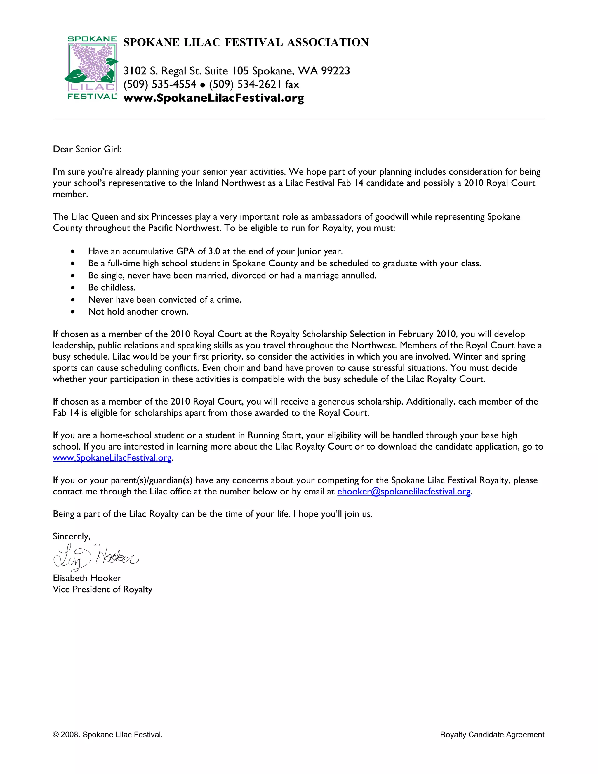 Candidate Letter | DOC