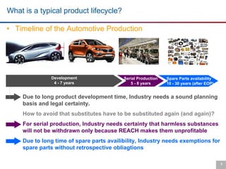 Automotive industry & REACH | PDF
