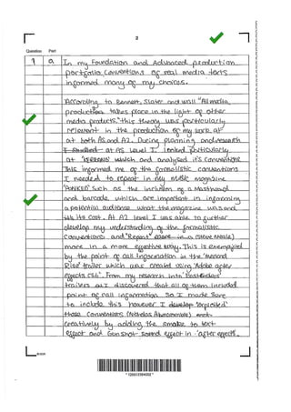 Candidate marks report G325 | PDF