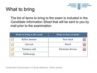 OSCE Format, new Certification Examination | PPTX | Medical Tests ...