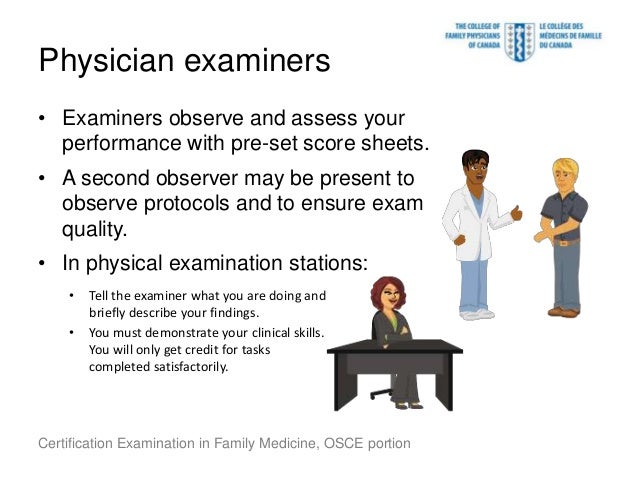 OSCE Format, new Certification Examination