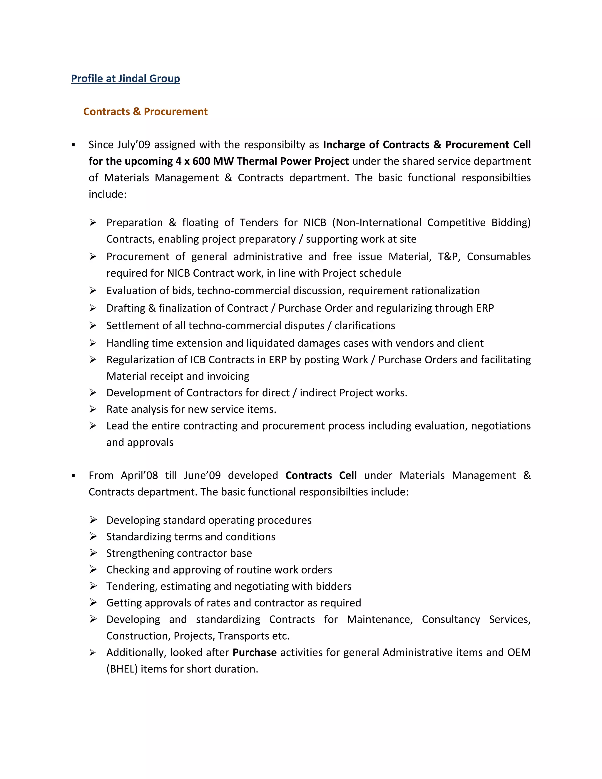 Candidate profile | DOC
