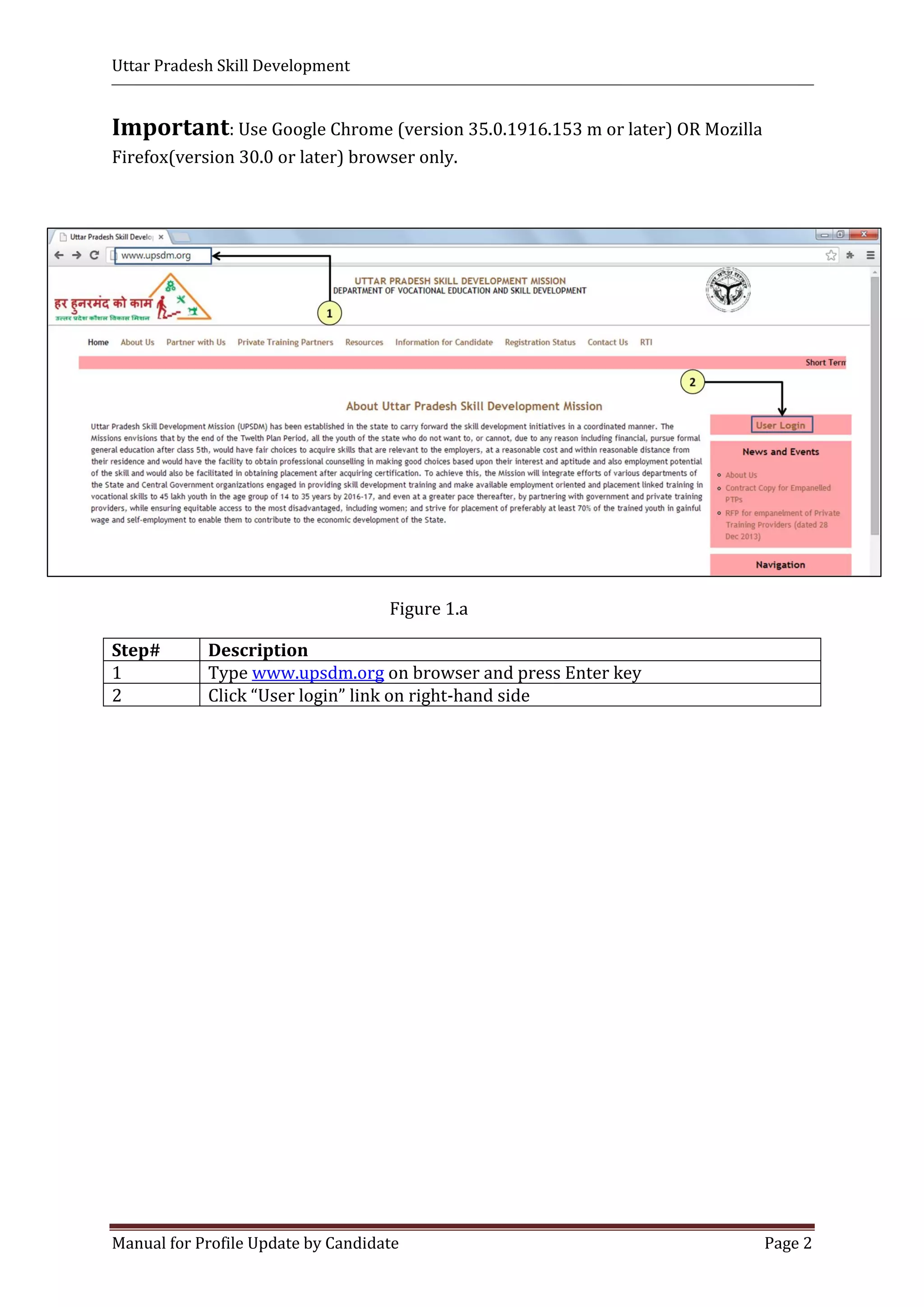 Candidate profile update | PDF