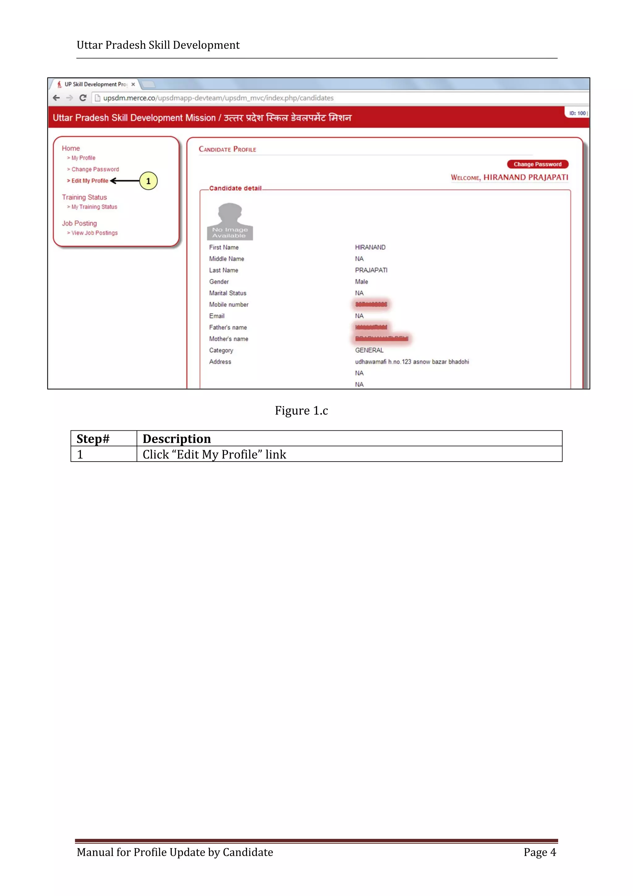 Candidate profile update | PDF