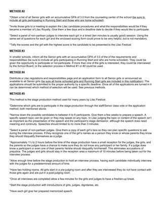 Candidate Selection Process Suggestions | DOC