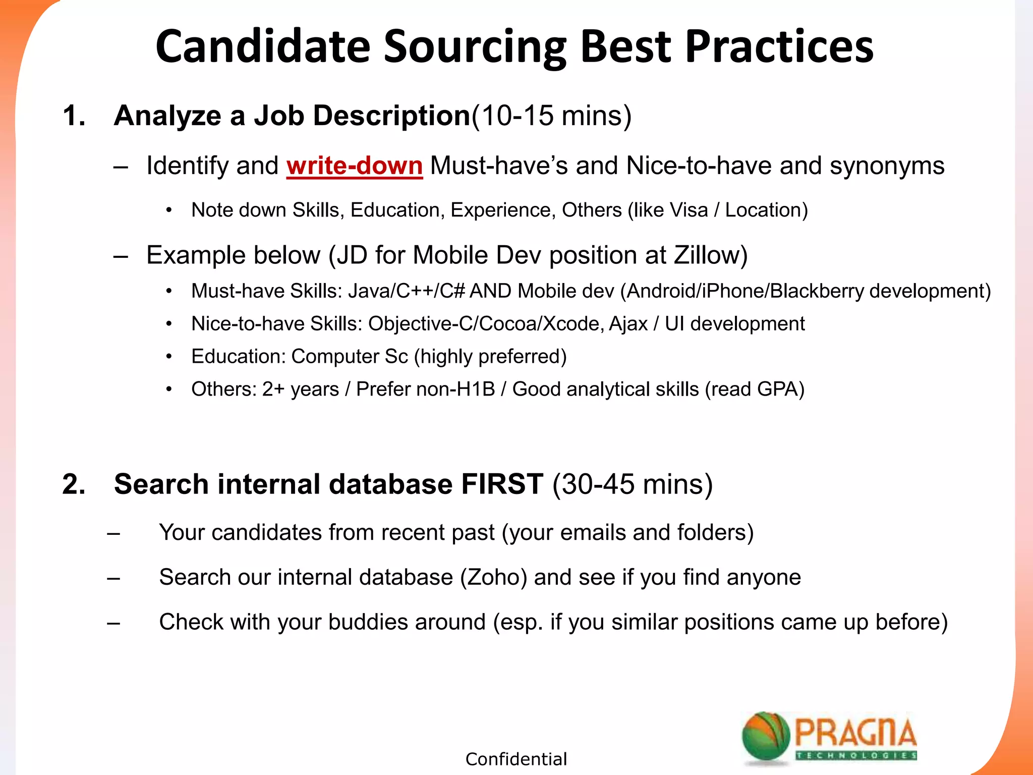 Candidate sourcing | PPTX