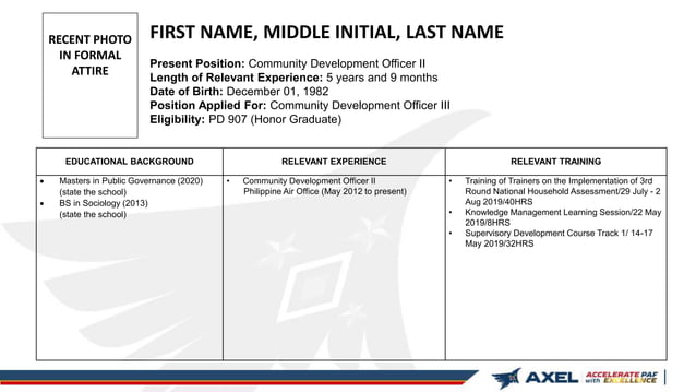 Candidate's Profile Template (External Applicant).pptx