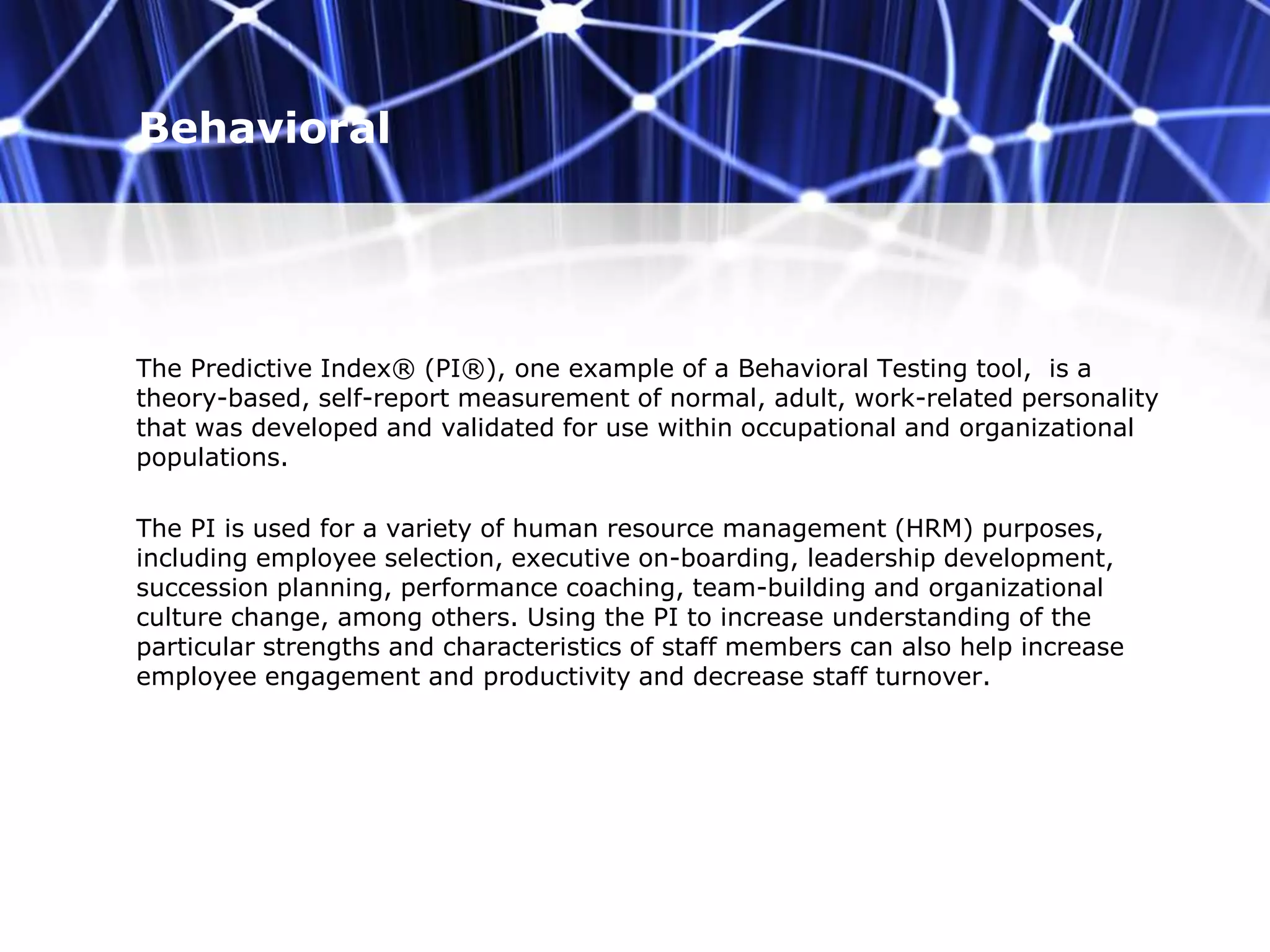 Candidate Testing | PPTX