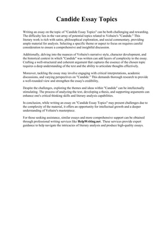 Candide Essay Topics.pdf