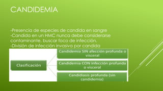 Clase de candidemia, actualizacion 2025. | PPTX
