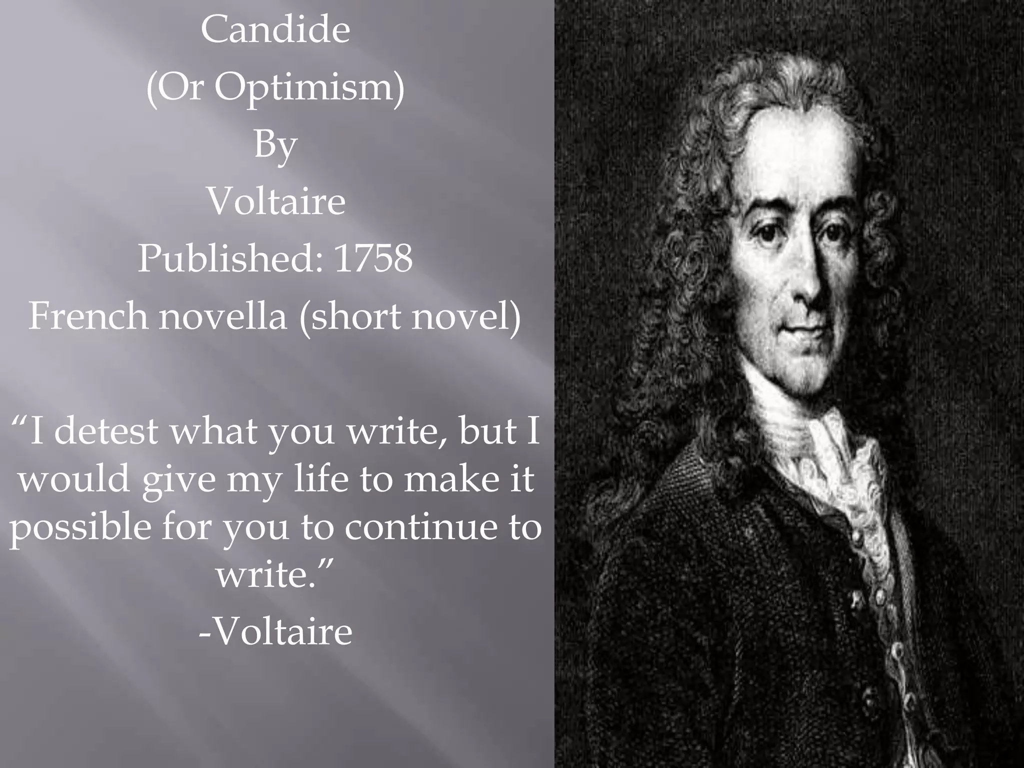 Candide powerpoint | PPTX