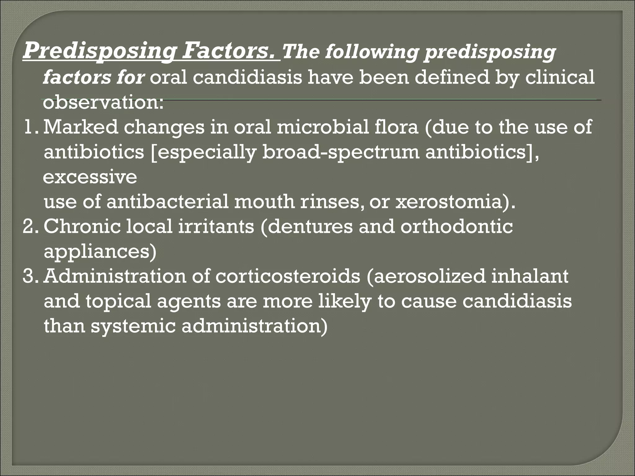 Candidiasis: Most common oppotunistic infection | PPT | Dental Health ...