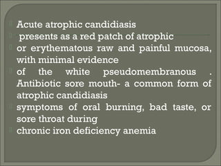 Candidiasis: Most common oppotunistic infection | PPT