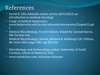 Candidiasis presented by Dr M. Aliyu of Department of Medical ...