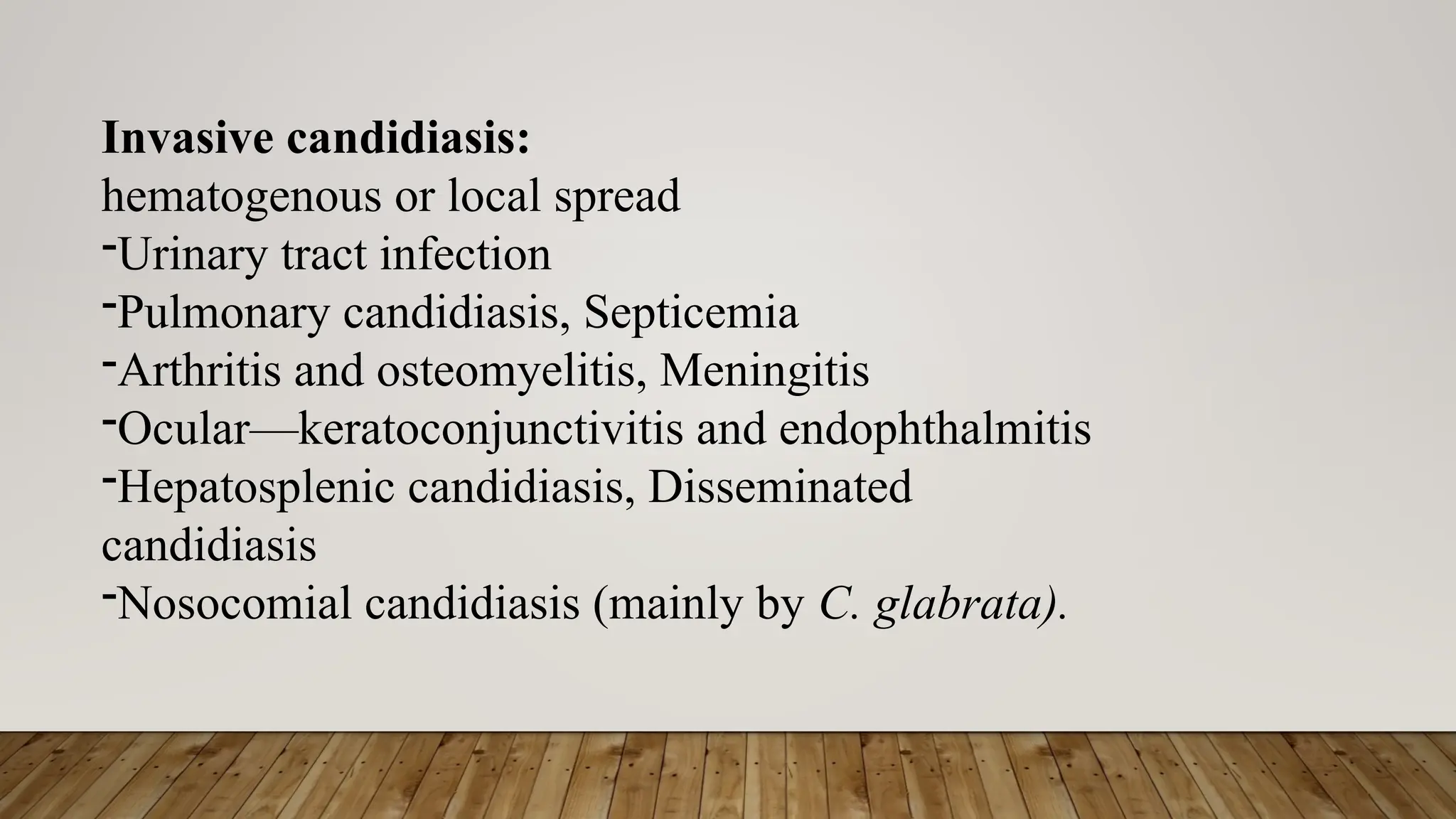 CANDIDIASIS: VIRULENCE FACTORS, PATHOGENESIS & LABORATORY DIAGNOSIS | PPTX