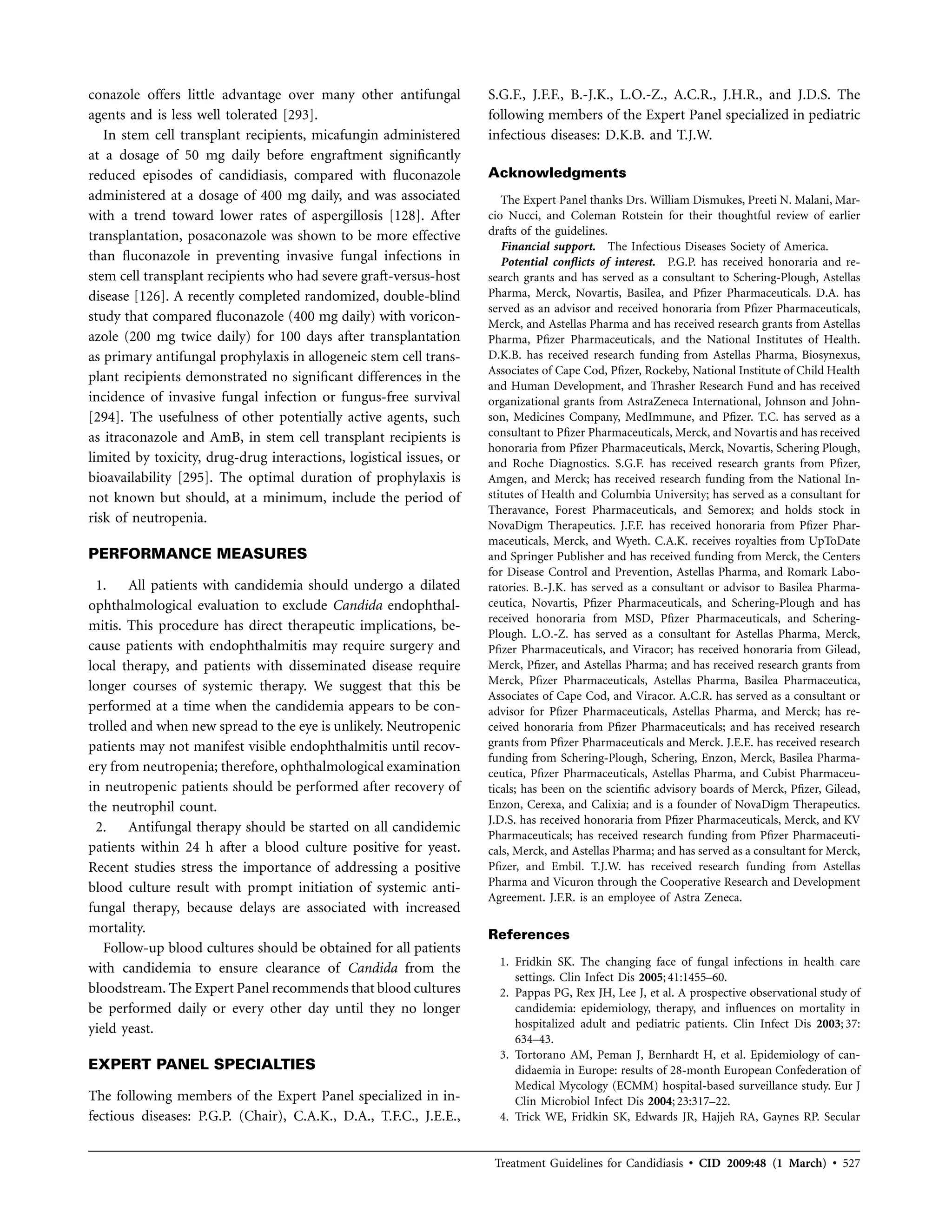 Candidiasis 2009 guideline | PDF