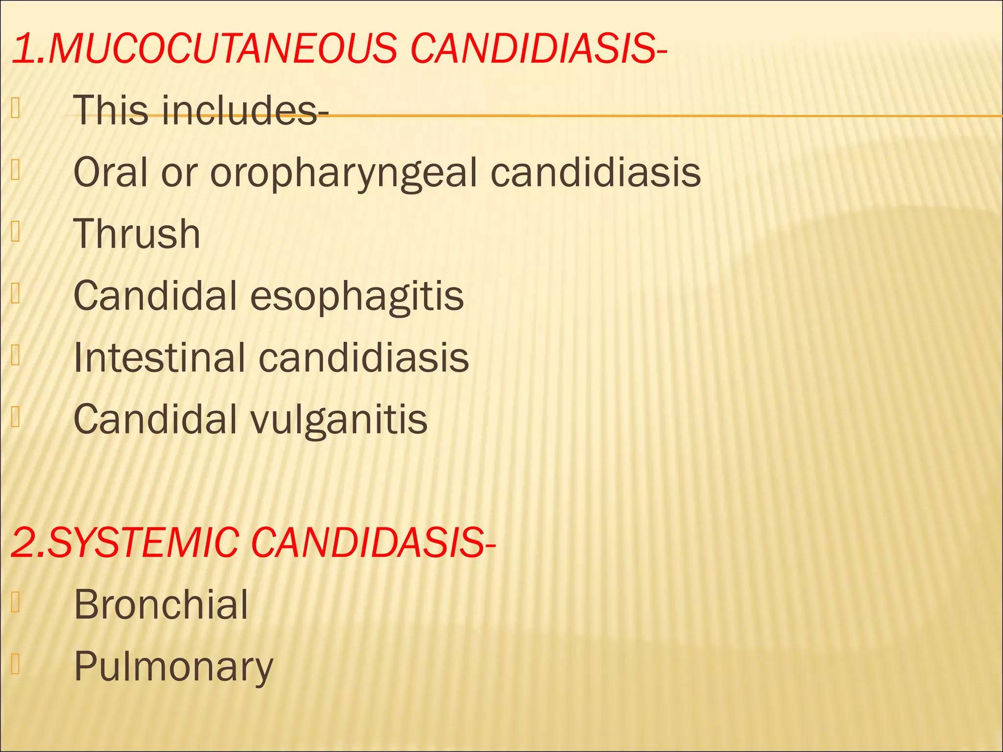 Mycotic Infections of the Oral cavity . ( Candidiasis ) | PPT
