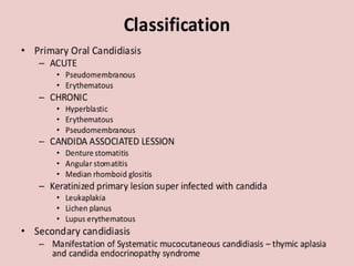 Mycotic Infections of the Oral cavity . ( Candidiasis ) | PPT