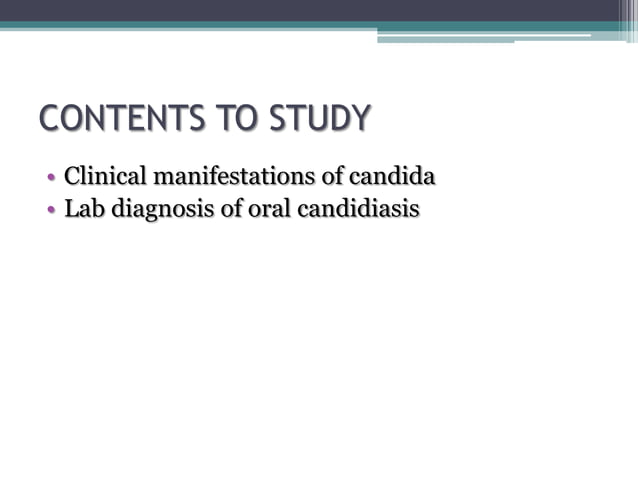 Candidiasis – clinical manifestations and lab diagnosis of oral ...