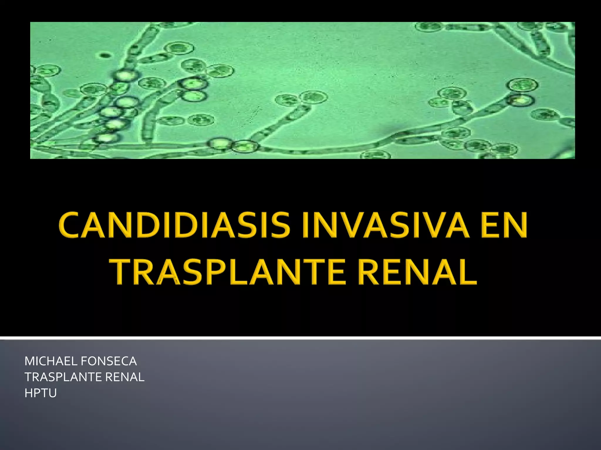 Candidiasis invasiva | PPT