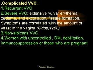 Recurrent vulvovaginal Candidiasis | PPT