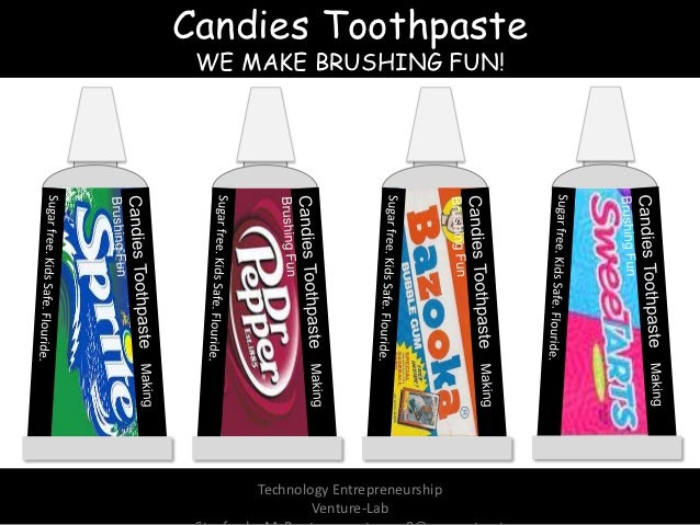 Candies toothpaste