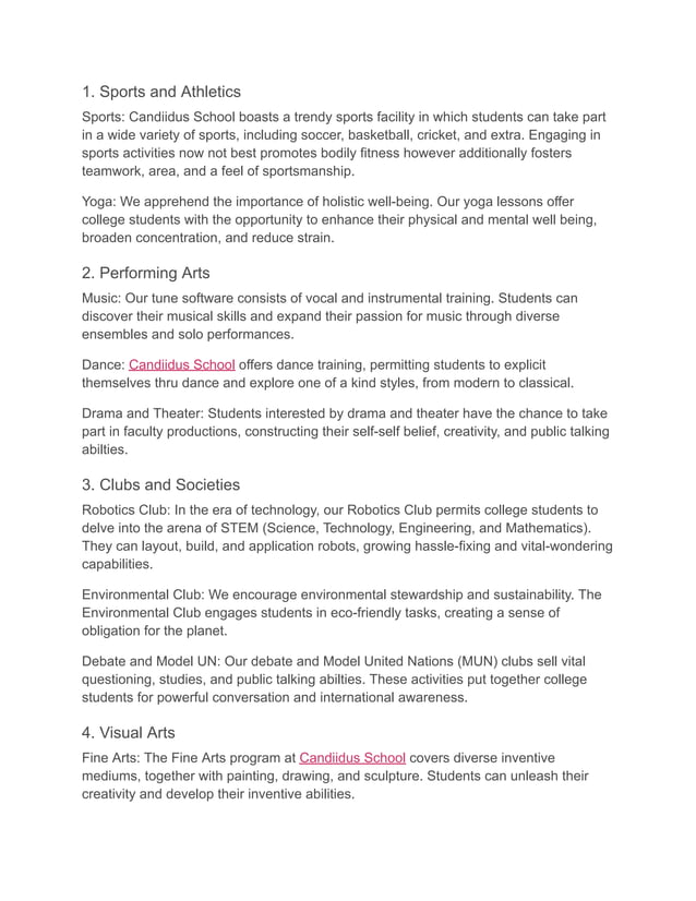 Best Education Schools in Hyderabad - Candiidus International School | PDF