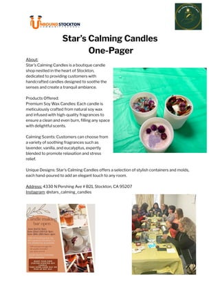 Candle Making Lesson Plan - Unbound Stockton | PDF