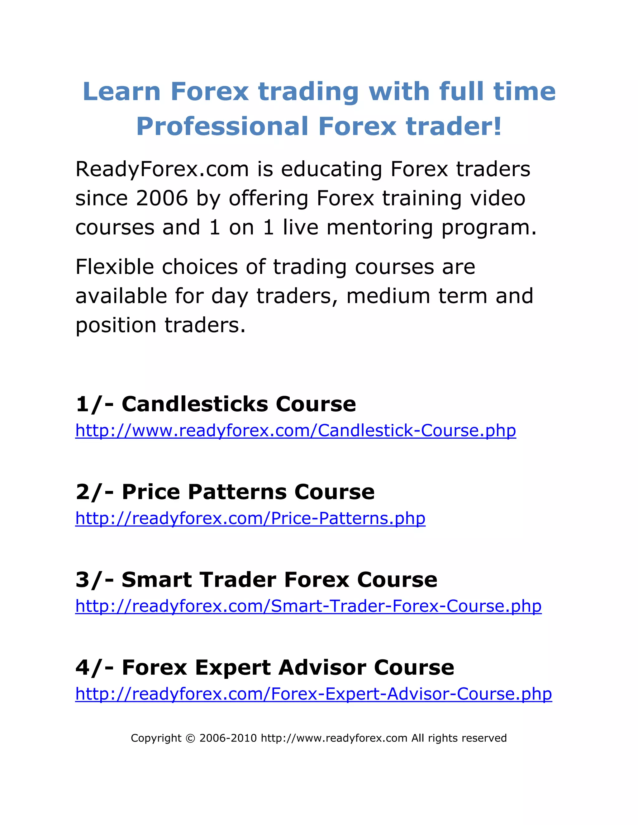 Candlestick Course | PDF
