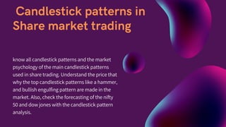 Candlestick patterns in Share market trading | PDF