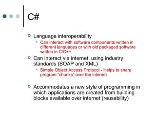 Basic C# and .net