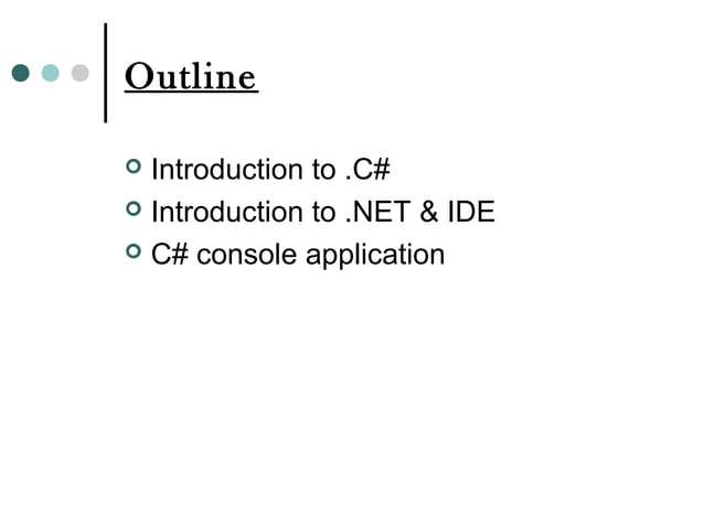 Basic C# and .net