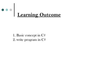 Basic C# and .net