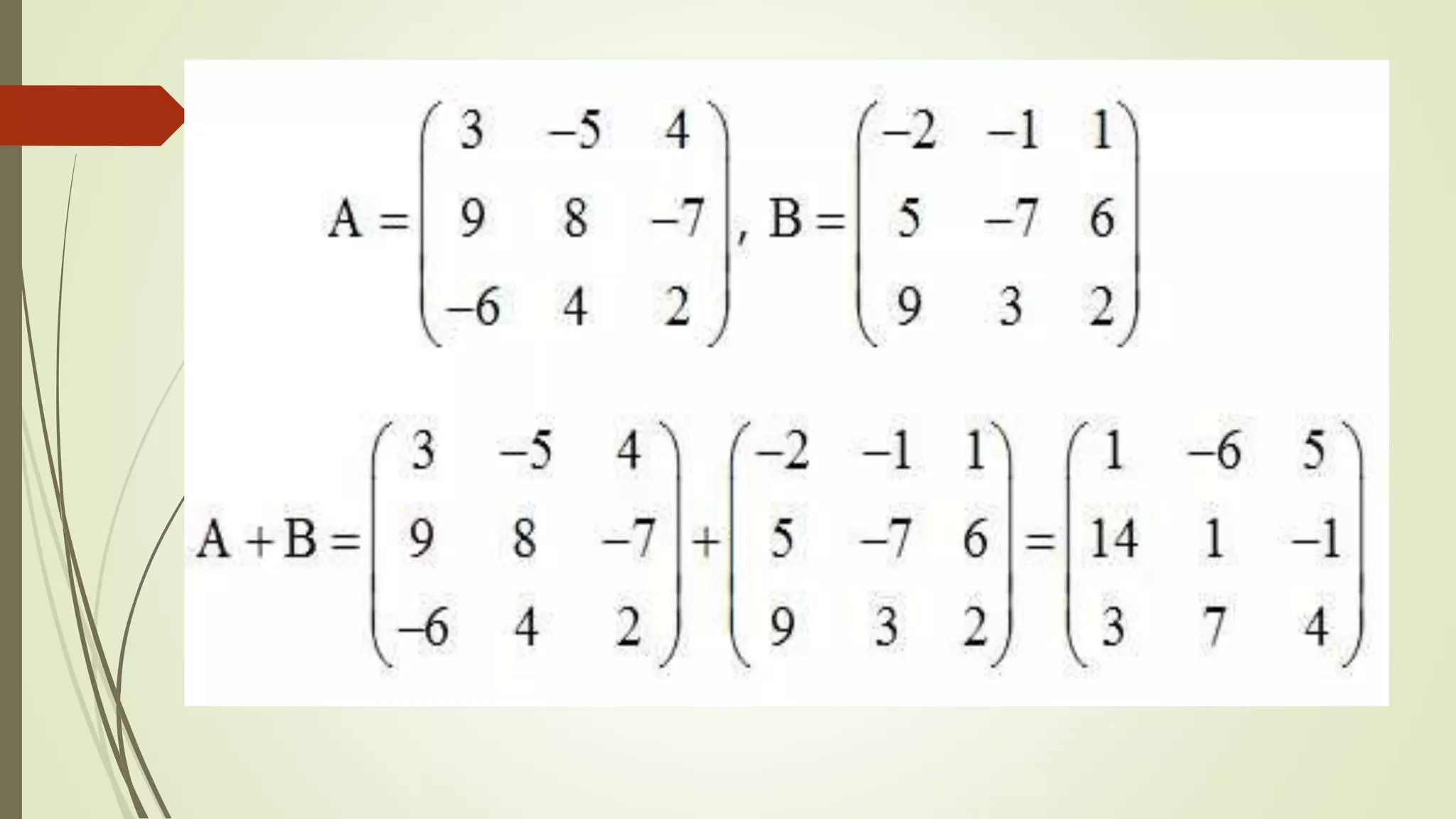 Matrices. algebra | PPT