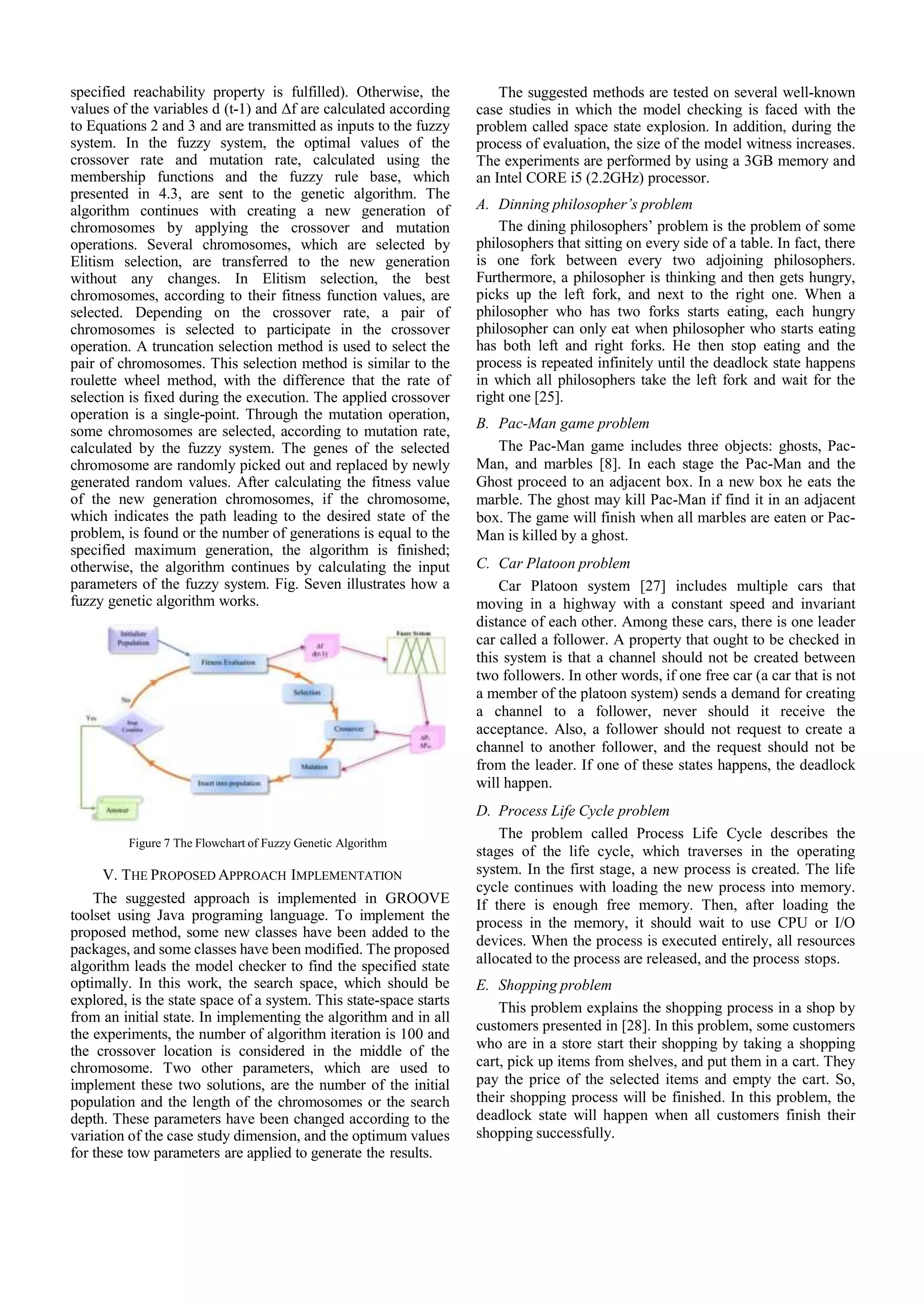 Fuzzy Genetic Algorithm Approach For Verification Of Reachability And Detection Of Deadlock In