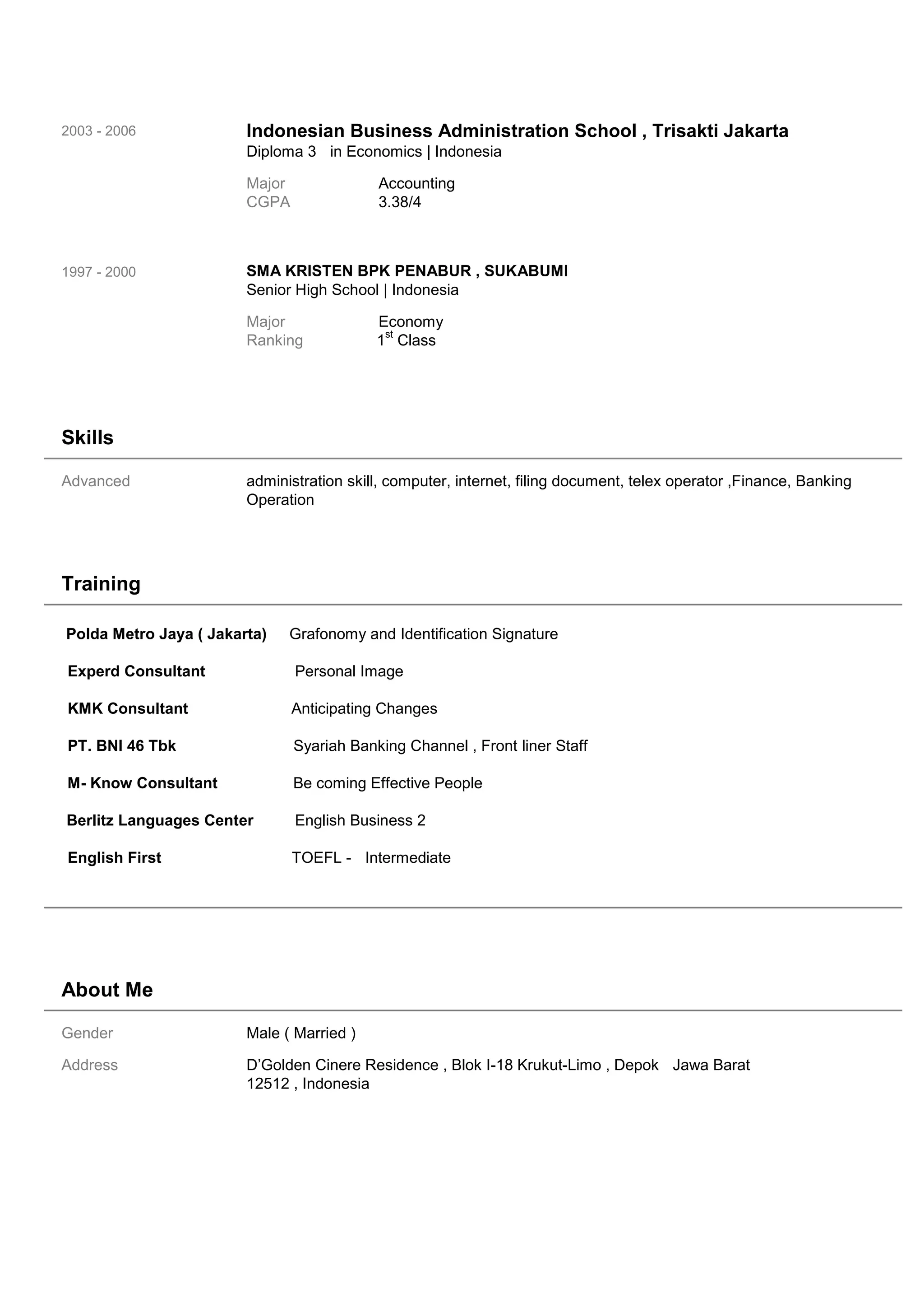 Candra budiman (resume) | PDF