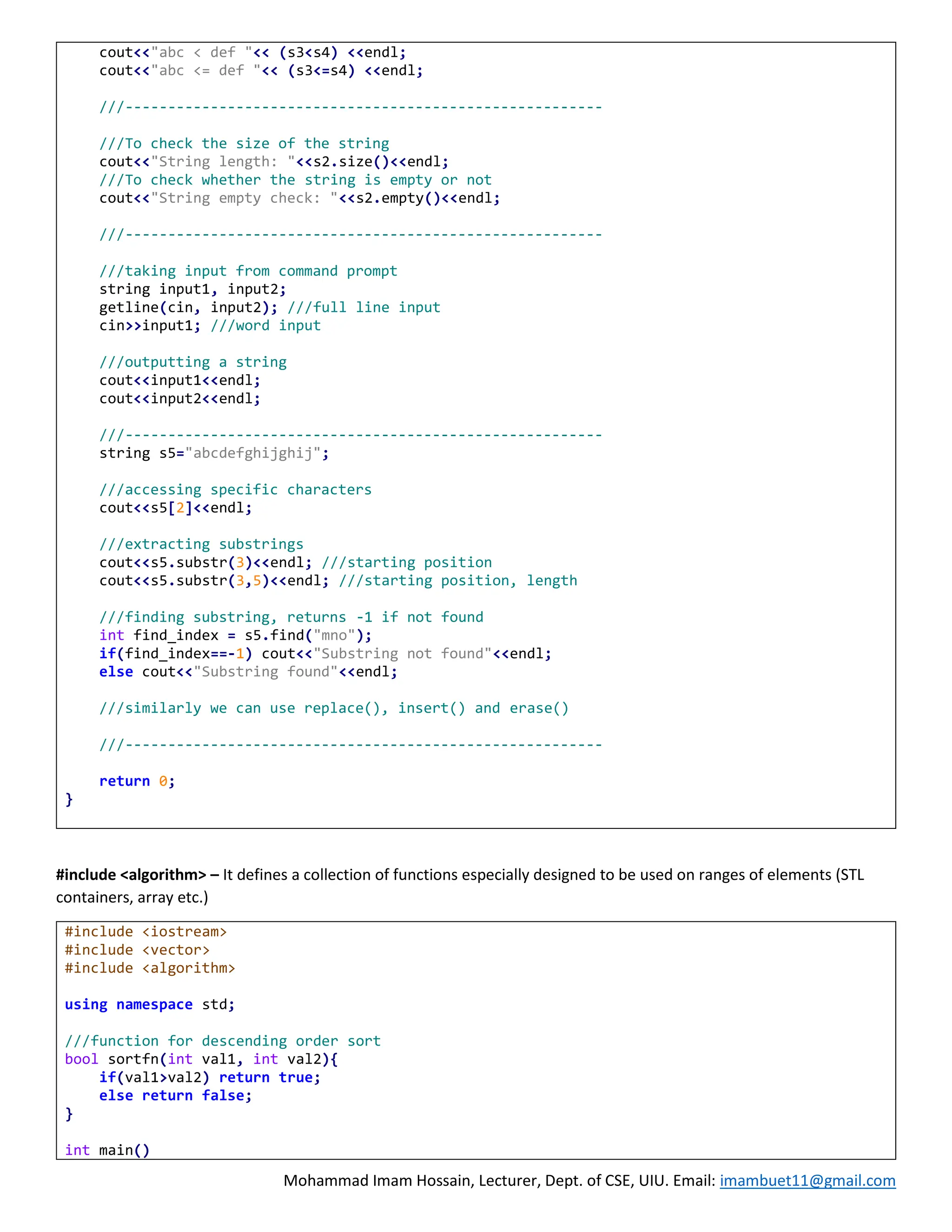 DS & Algo 1 - C++ and STL Introduction | PDF | Programming Languages | Computing