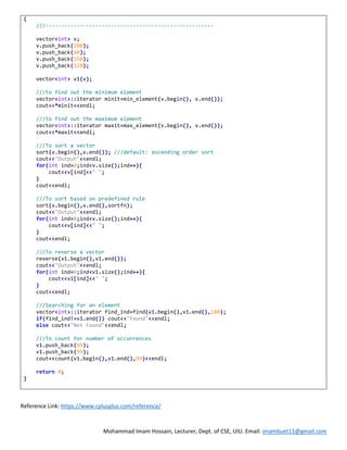 DS & Algo 1 - C++ and STL Introduction | PDF | Programming Languages | Computing