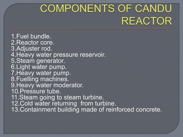 Candu reactor | PPTX