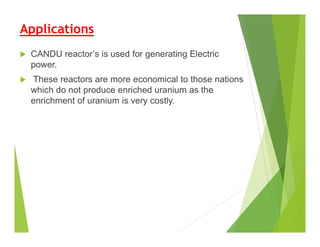 Candu reactor ppt | PDF