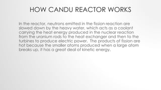 CANDU6 Reactor at a Glance | PPTX