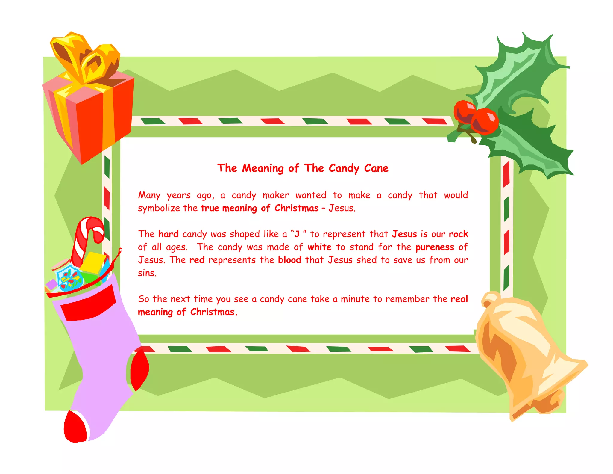 The meaning of the Candy Cane | DOC