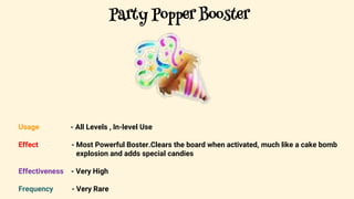 Candy Crush Saga All Boosters Explained. | PPTX