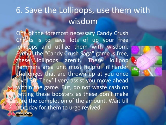 Candy crush cheat codes: 10 Cheat Codes of candy crush saga | PPTX | Desserts and Baking | Food ...