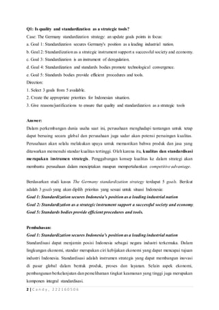 UTS Manajemen Kualitas dan Standar Mutu | PDF