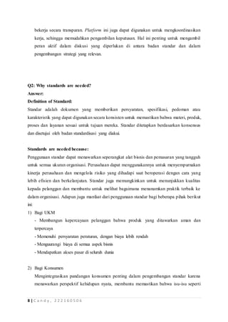 UTS Manajemen Kualitas dan Standar Mutu | PDF